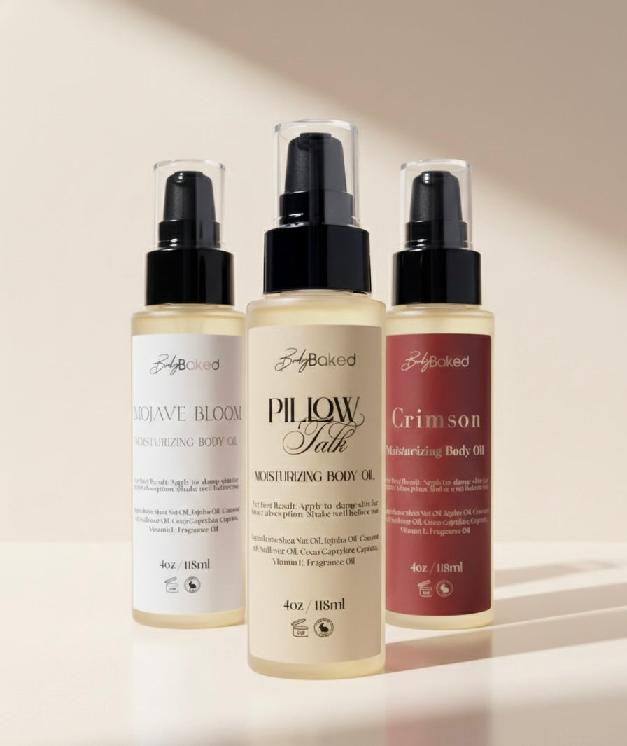 Body Oils – Luxurious Scented Skin Oils | Body Baked